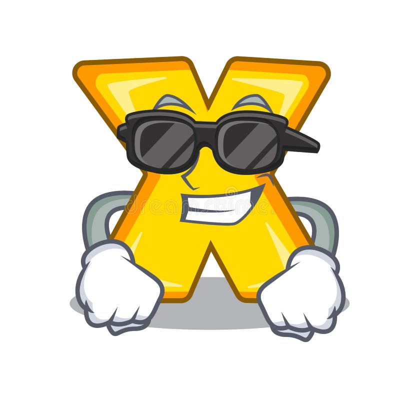 Super Cool Cartoon Multiply of a Delete Sign Stock Vector ...