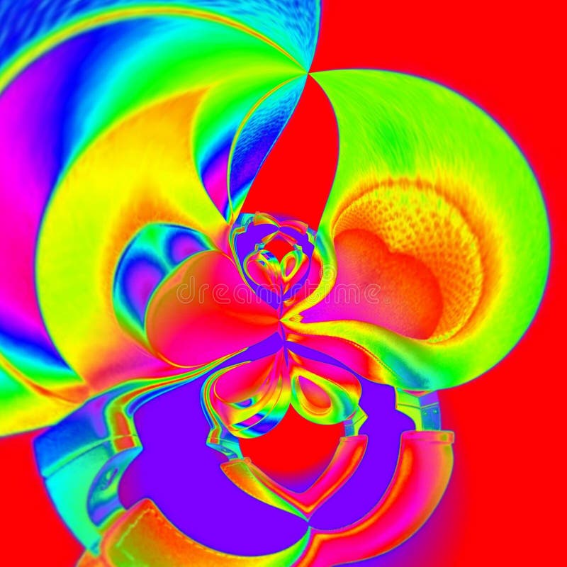 Super Cool Colors Abstract Background Stock Illustration - Illustration ...