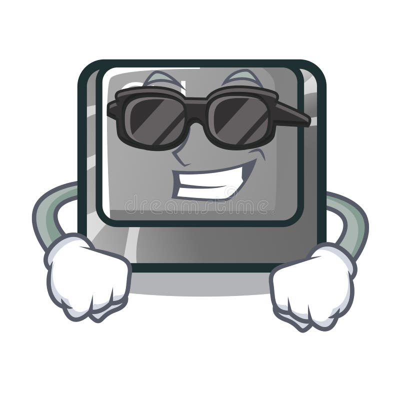Super Cool Ctrl Button Isolated in the Mascot Stock Vector ...