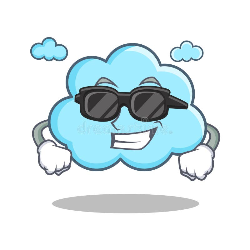 Super Cool Cute Cloud Character Cartoon Stock Vector - Illustration of ... Super Cool Cute Cloud Character Cartoon Stock Vector - Illustration of ...