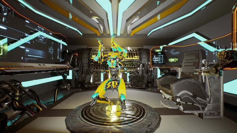 Super Cool Cyber Punk Robot Dance Stock Footage - Video of action, army ...