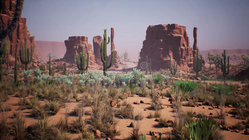 Desert 3d animation stock video. Video of adventure - 245708419