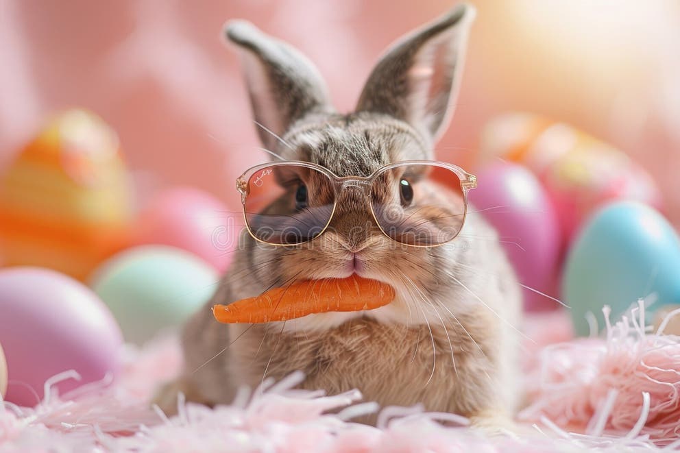 Super Cool Easter Bunny Wearing Sunglasses, Easter Bunny and Easter ...