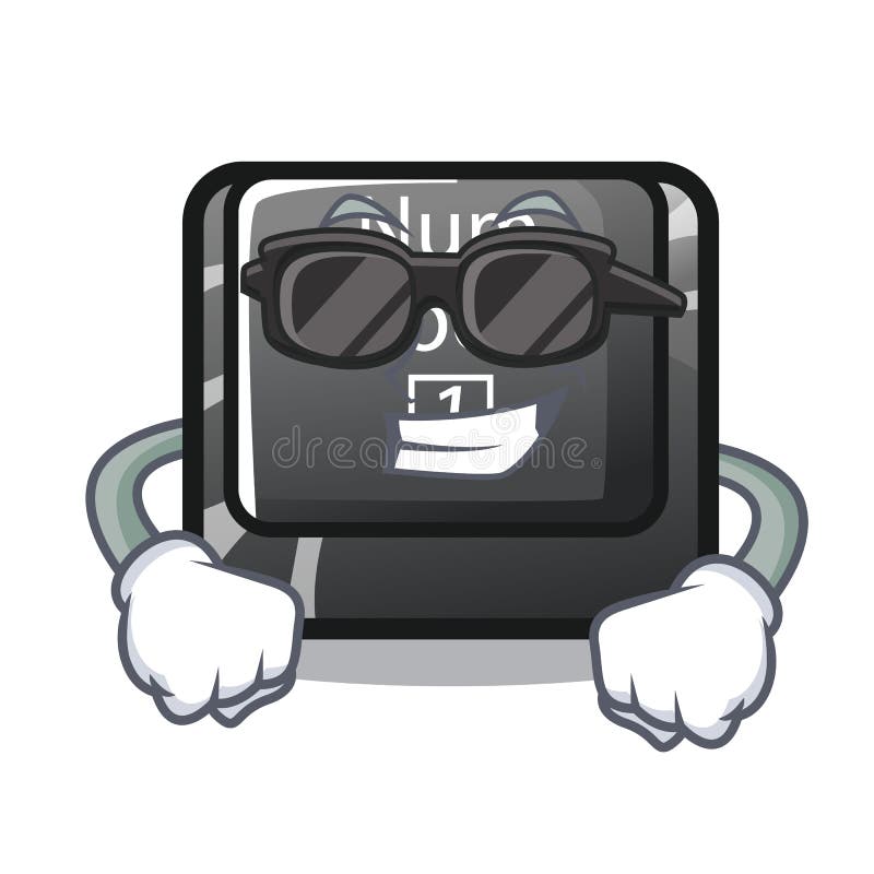 Super Cool Num Lock in the Cartoon Shape Stock Vector - Illustration of ...