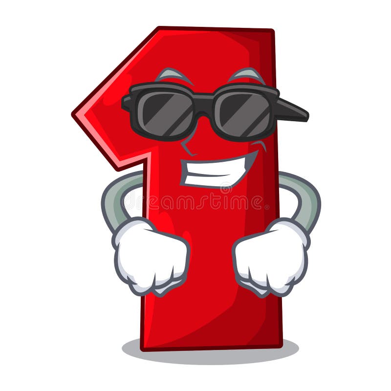 Super Cool Number One Index Finger on Cartoon Stock Vector ...