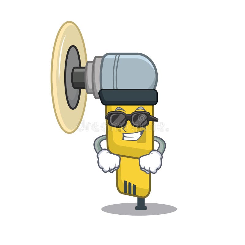 Super Cool Pneumatic Sander in a Cartoon Drawer Stock Vector ...