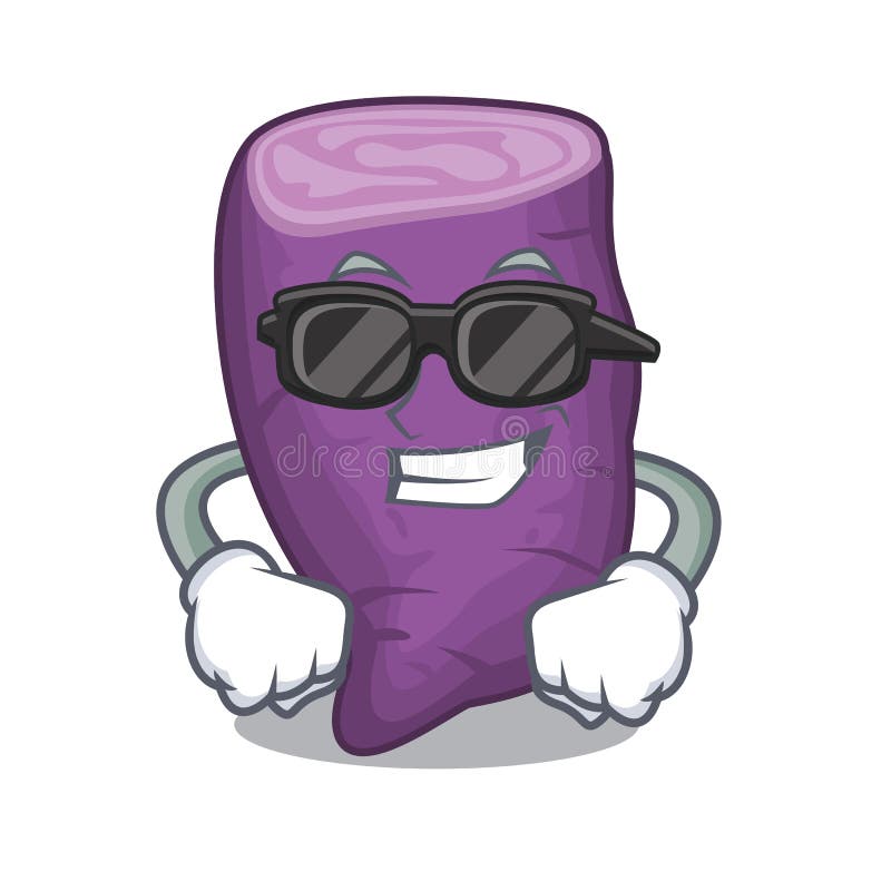 Super Cool Purple Sweet Purple in Cartoon Shape Stock Vector ...