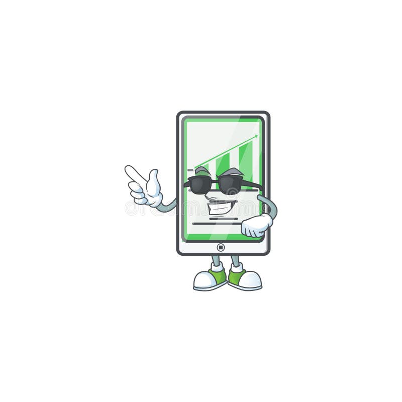Super Cool Up Chart Vertical Tablet with Character Stock Vector ...