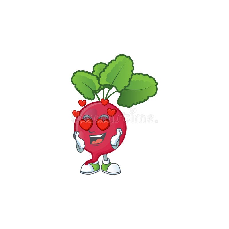 Radish in Love with Tomato. Vector Characters. Stock Vector ...