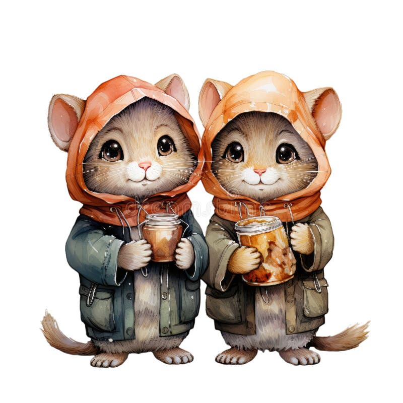 Super Cute Mice with Big Eyes and Playful Personalities. Stock Photo ...