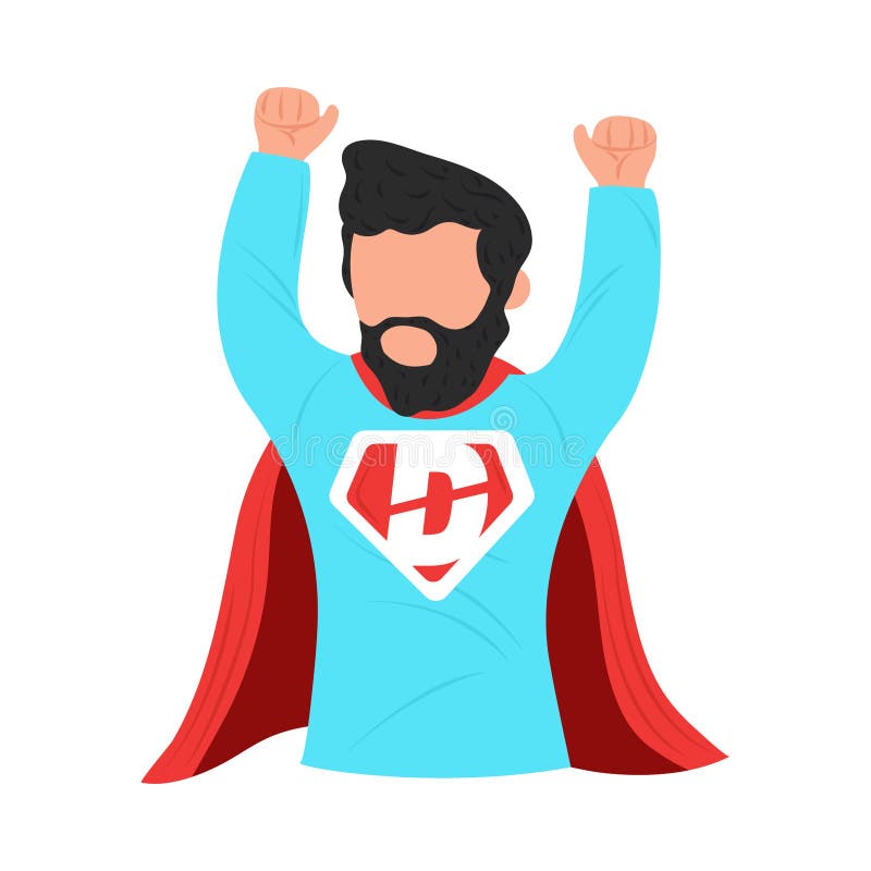 Super dad character stock vector. Illustration of super - 244939632