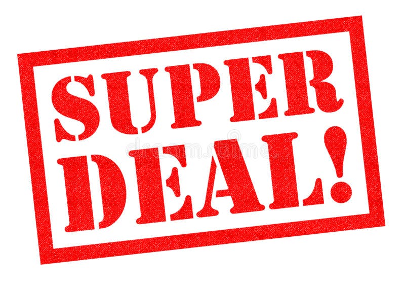 Super deal sign stock illustration. Illustration of white - 35053511