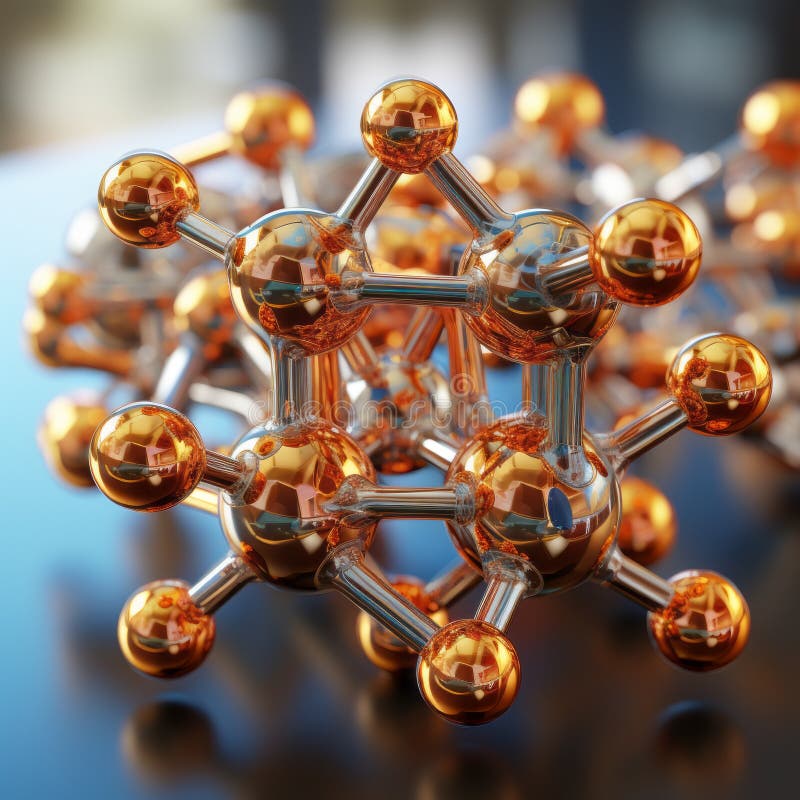 Super Detailed 3d Render of Hydrochloric Acid Molecule Stock ...