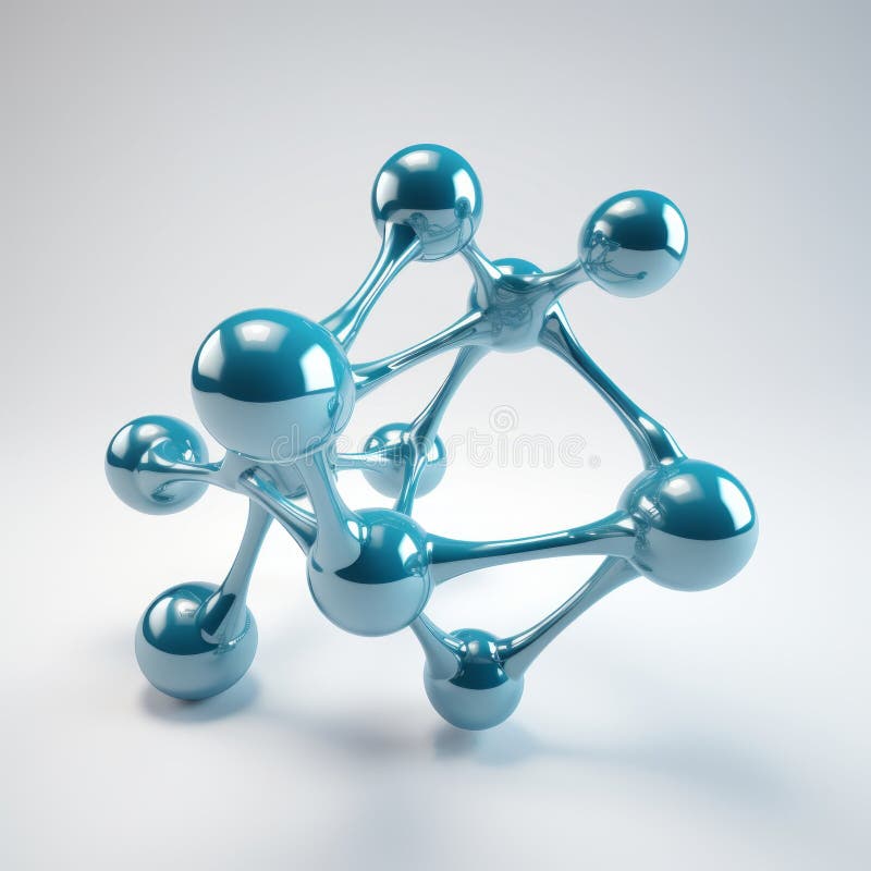 Super Detailed 3d Render of Isolated Oxygen Molecule Stock Illustration ...