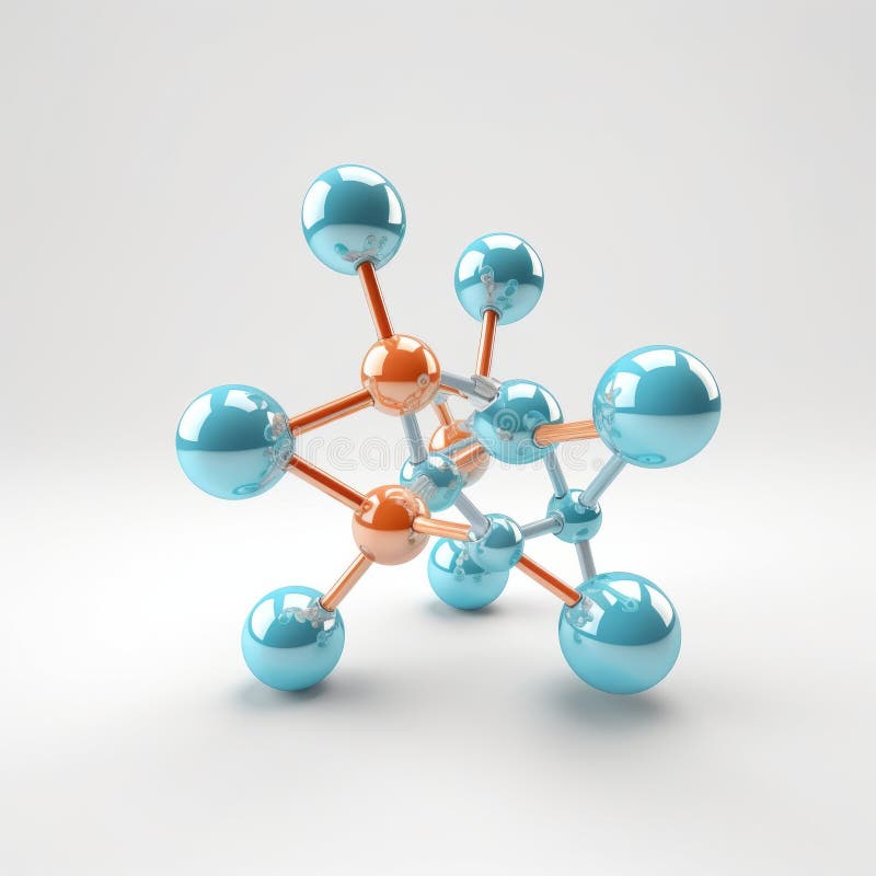 Super Detailed 3d Render of Isolated Oxygen Molecule Stock Illustration ...