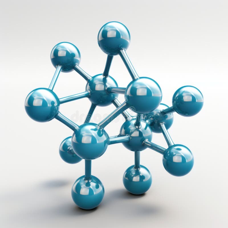 Super Detailed 3d Render of Potassium Hydroxide Molecule in Polished ...