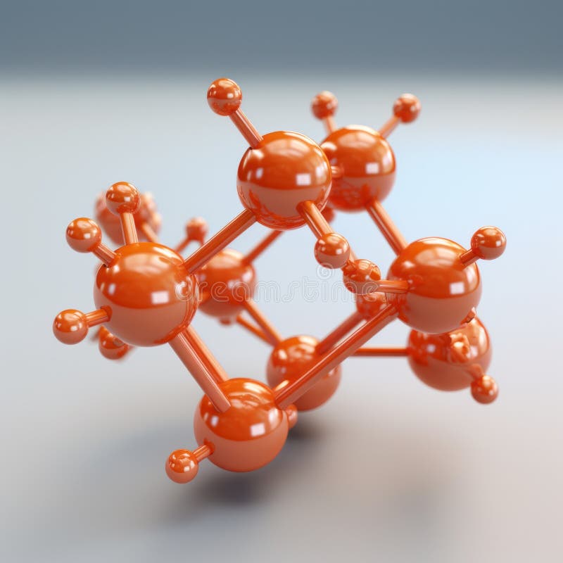 Super Detailed 3d Render of Sodium Hydroxide Molecule on Gray ...