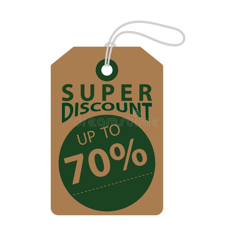 Super Discount Tag. Vector Illustration Decorative Design Stock Vector ...