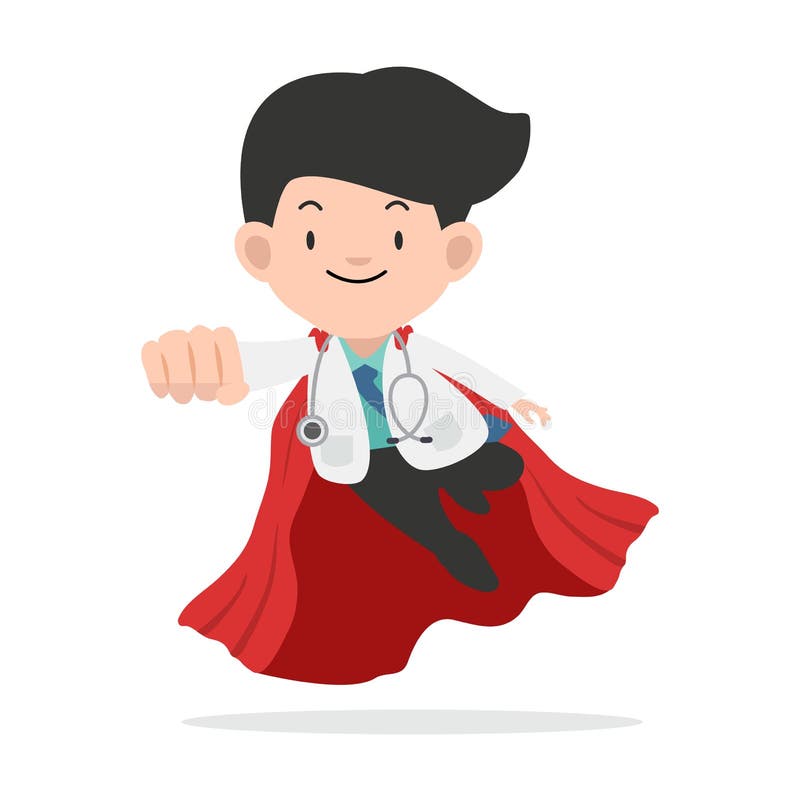 Super Doctor Woman Vector Concept Cartoon Stock Vector - Illustration ...