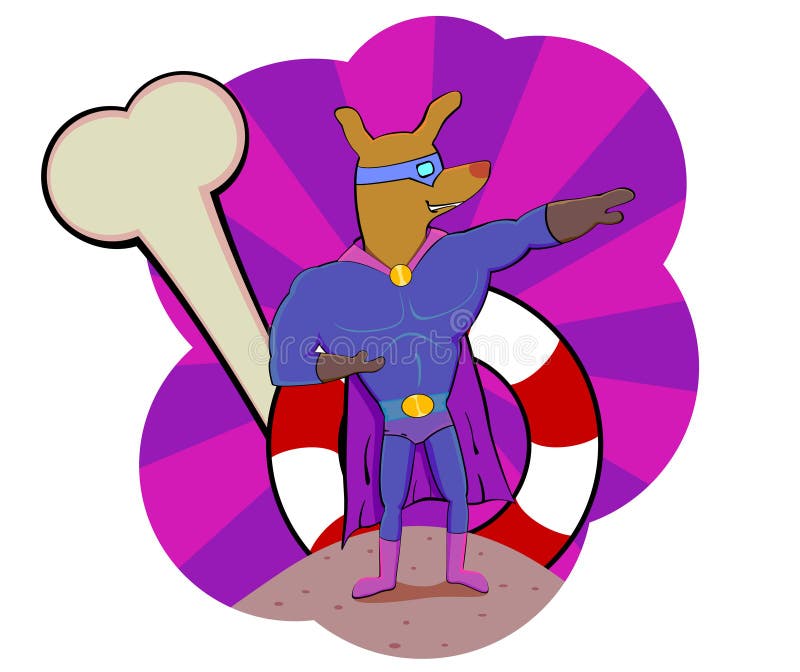 Super dog stock vector. Illustration of strength, save - 14456431