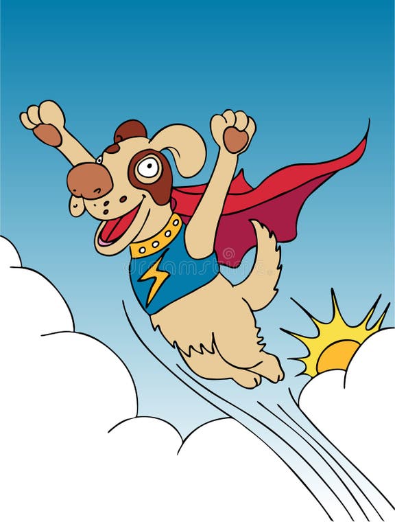 Super Dog! stock vector. Illustration of hero, decoration - 9738974