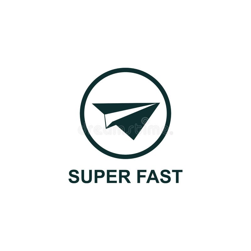 Super fast logo template stock illustration. Illustration of letter ...