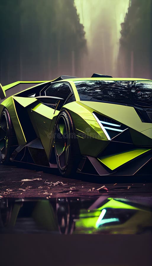 Super Fastest Car stock illustration. Illustration of hyper - 292742607