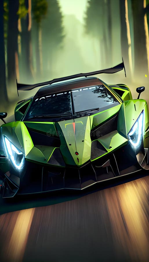 Super Fastest Car stock illustration. Illustration of exhibition ...