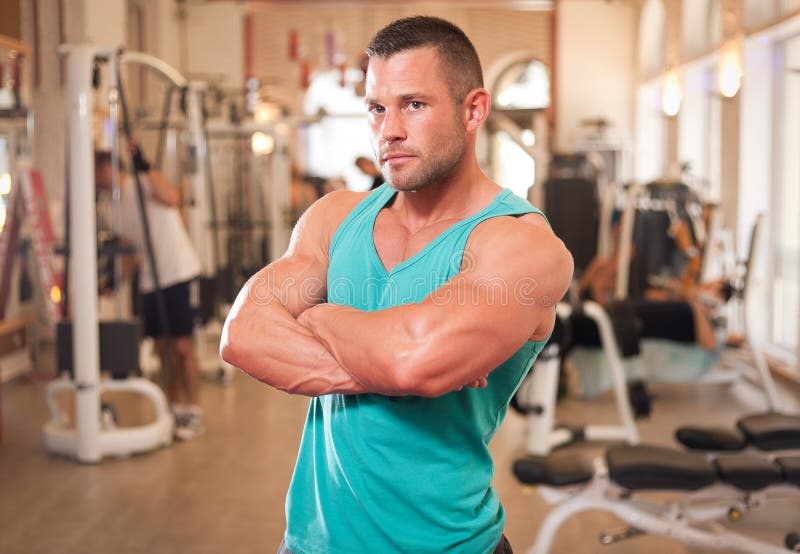 Super fit young man. stock photo. Image of confident - 41181558