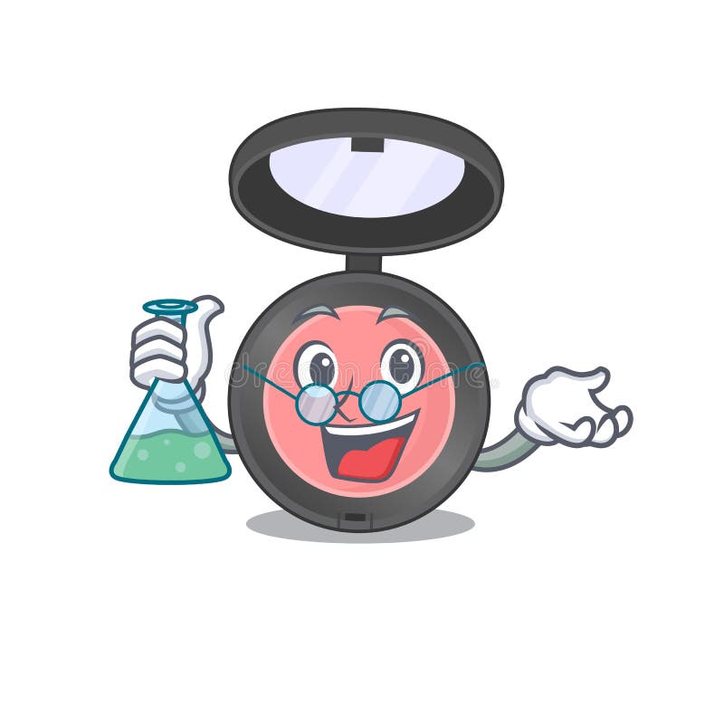 Super Genius Professor of Pink Blusher Caricature Character Working on ...