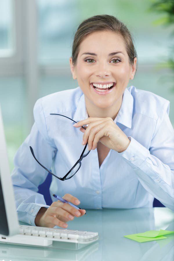 Super happy office worker stock image. Image of energy - 249172141