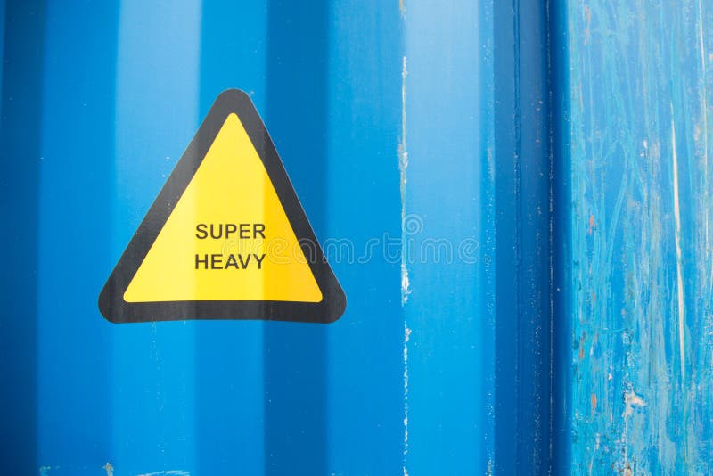 Super Heavy Blue Container stock photo. Image of industry - 94114698