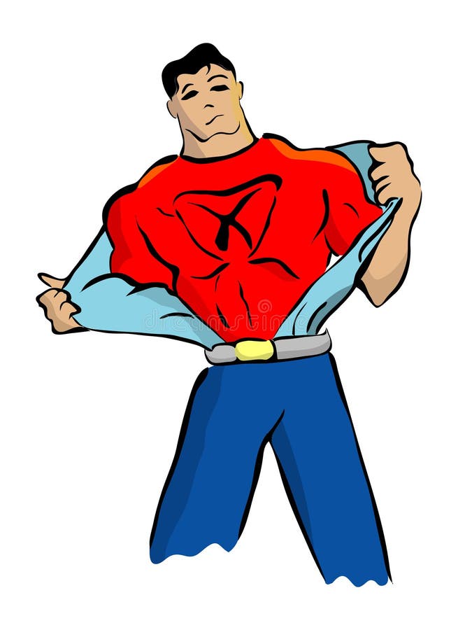 Cartoon of a Depressed Aging Superman Stock Vector - Illustration of ...