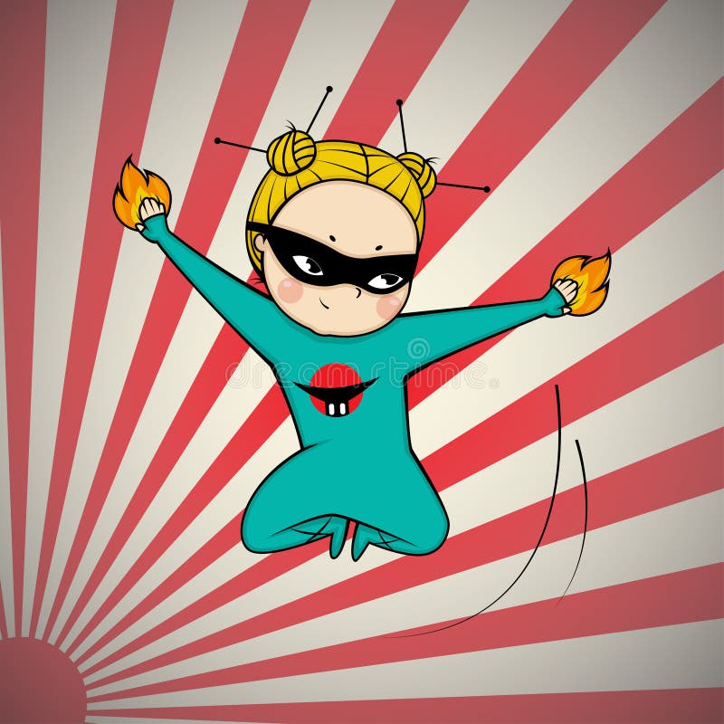 Super Hero Chef of Japanese Cuisine Stock Vector - Illustration of ...