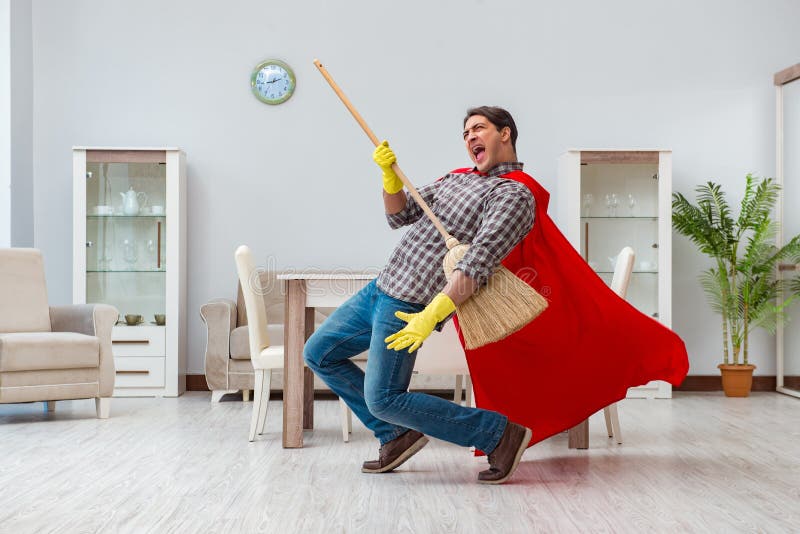 317 Super Hero Cleaner Working Home Stock Photos - Free & Royalty-Free ...