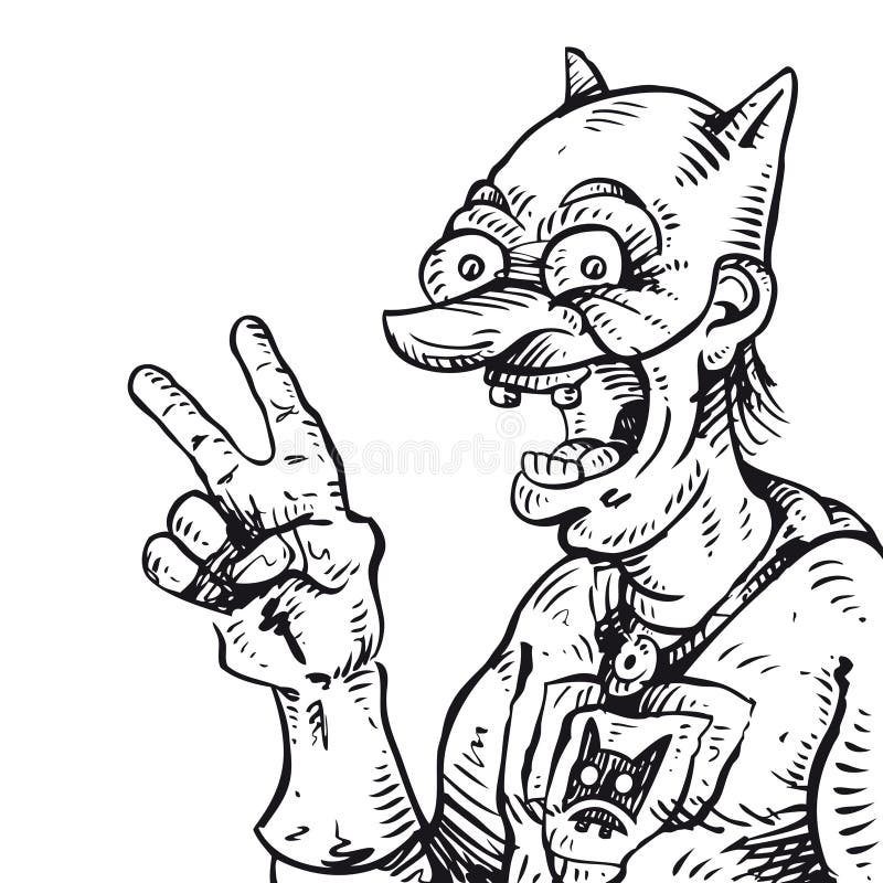 Super Hero Hand drawn stock vector. Illustration of friendly - 90264856