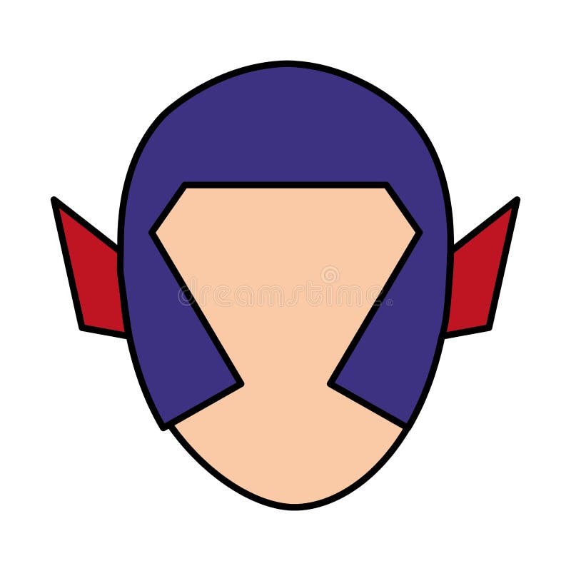 Super Hero with Mask Character Stock Vector - Illustration of hero ...