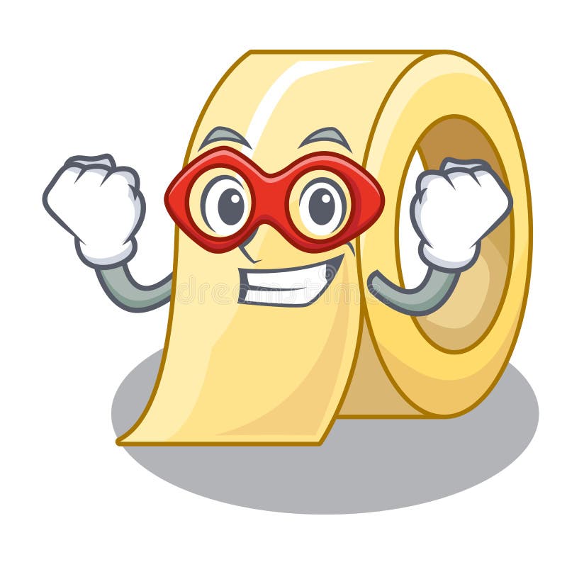 Super Hero Masking Tape Above the Cartoon Table Stock Vector ...