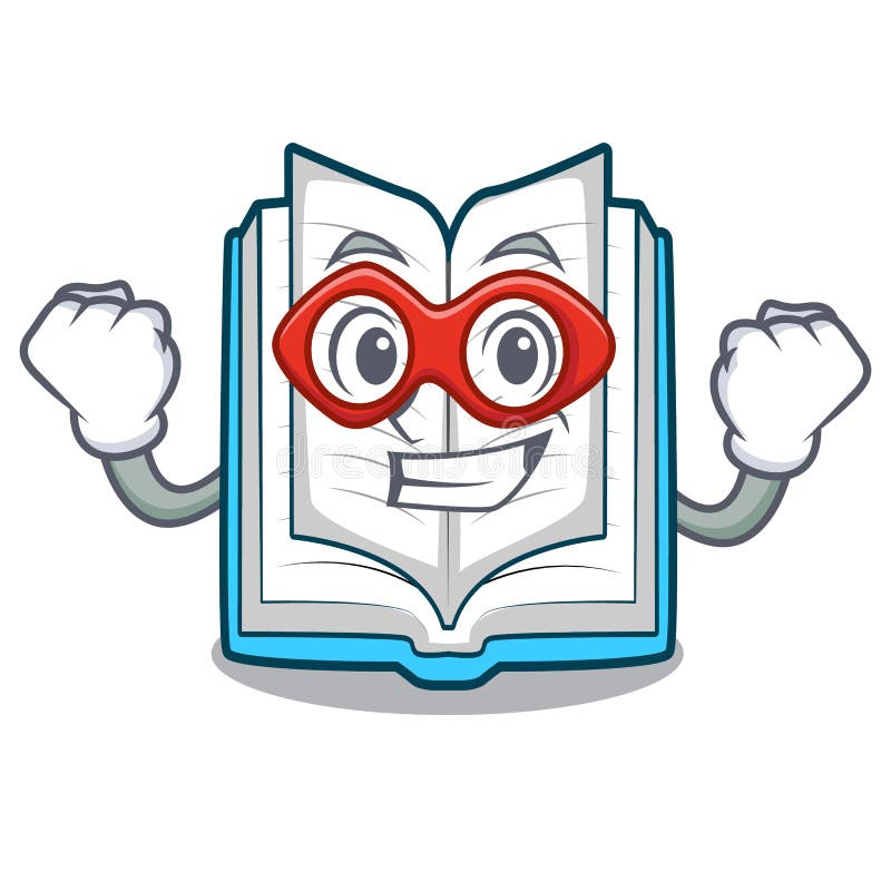Super Hero Opened Book Isolated in the Character Stock Vector ...