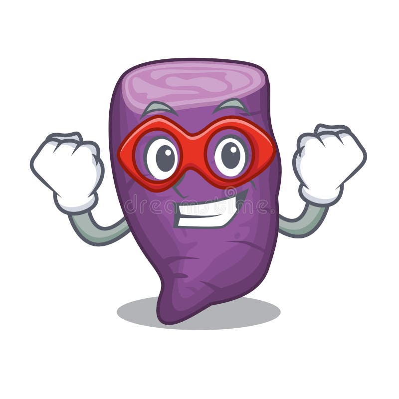 Super Hero Purple Sweet Purple in Cartoon Shape Stock Vector ...