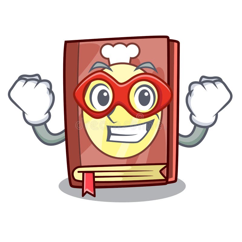 Super Hero Recipe Book Isolated in the Cartoon Stock Vector ...