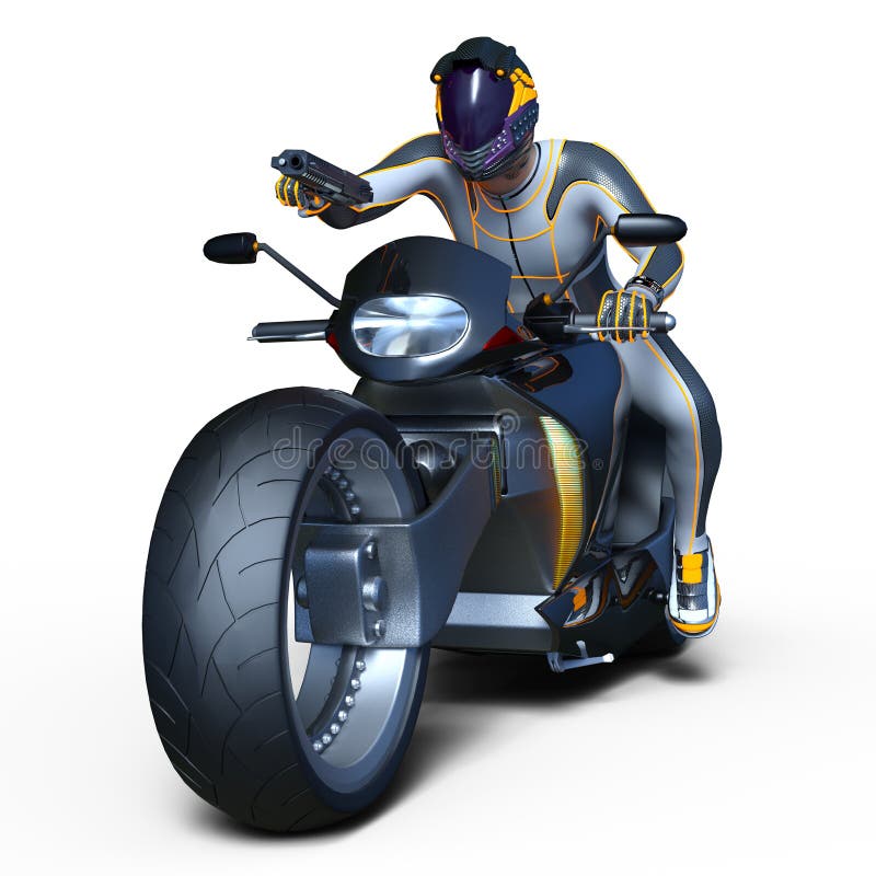 Super hero rider stock illustration. Illustration of cyborg - 84031291