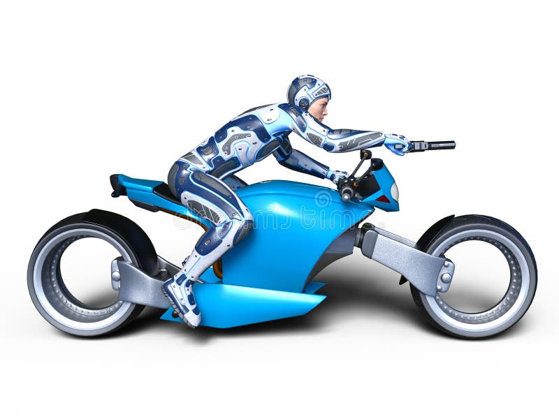 Super hero rider stock illustration. Illustration of science - 92498010