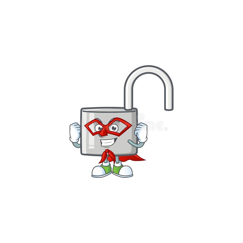 Super Hero Unlock Key Icon in the Character Stock Vector - Illustration ...
