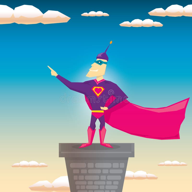 Super Hero. Vector Illustration Stock Vector - Illustration of effect ...