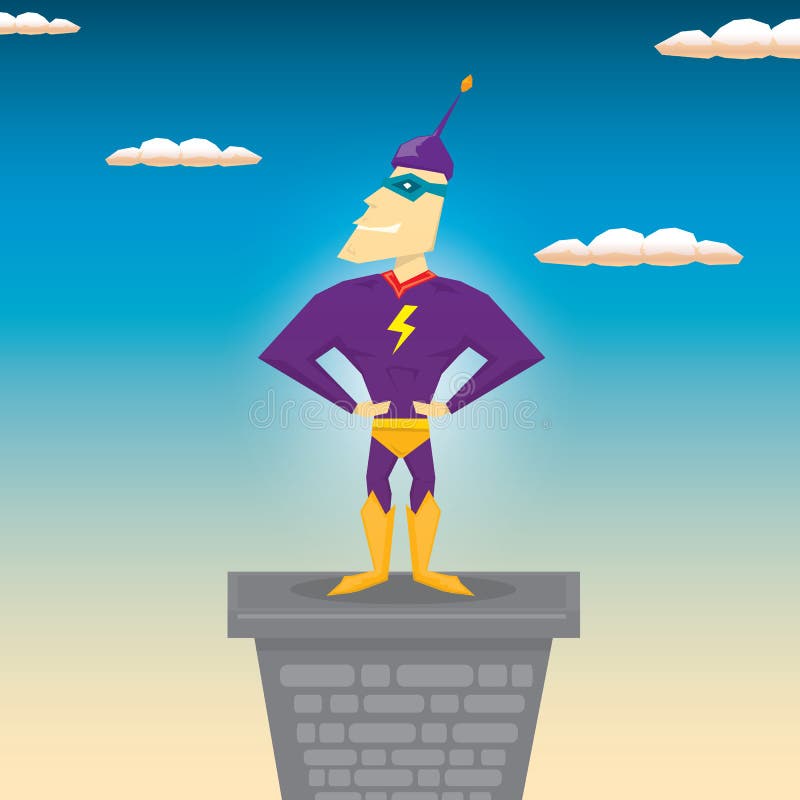 Super Hero. Vector Illustration Stock Vector - Illustration of hero ...