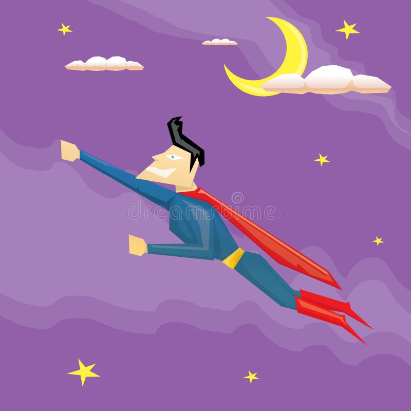 Super Hero. Vector Illustration Stock Vector - Illustration of chest ...