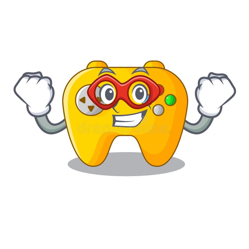 Super Hero Video Game Controller Shaped on Charcter Stock Vector ...