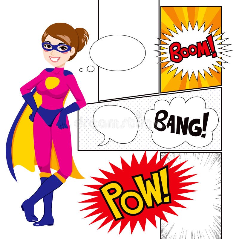 Comic Strip Maker Superhero Clipart