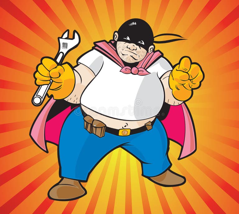 Super Hero Worker stock vector. Illustration of mask - 12397689